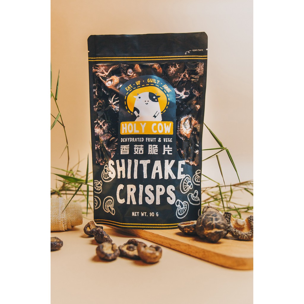 Holy Cow Shiitake Crisps (90g) | Shopee Malaysia