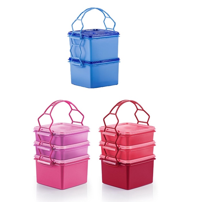 Tupperware Double Deep Blue OR Triffin Delight Set | Shopee Malaysia