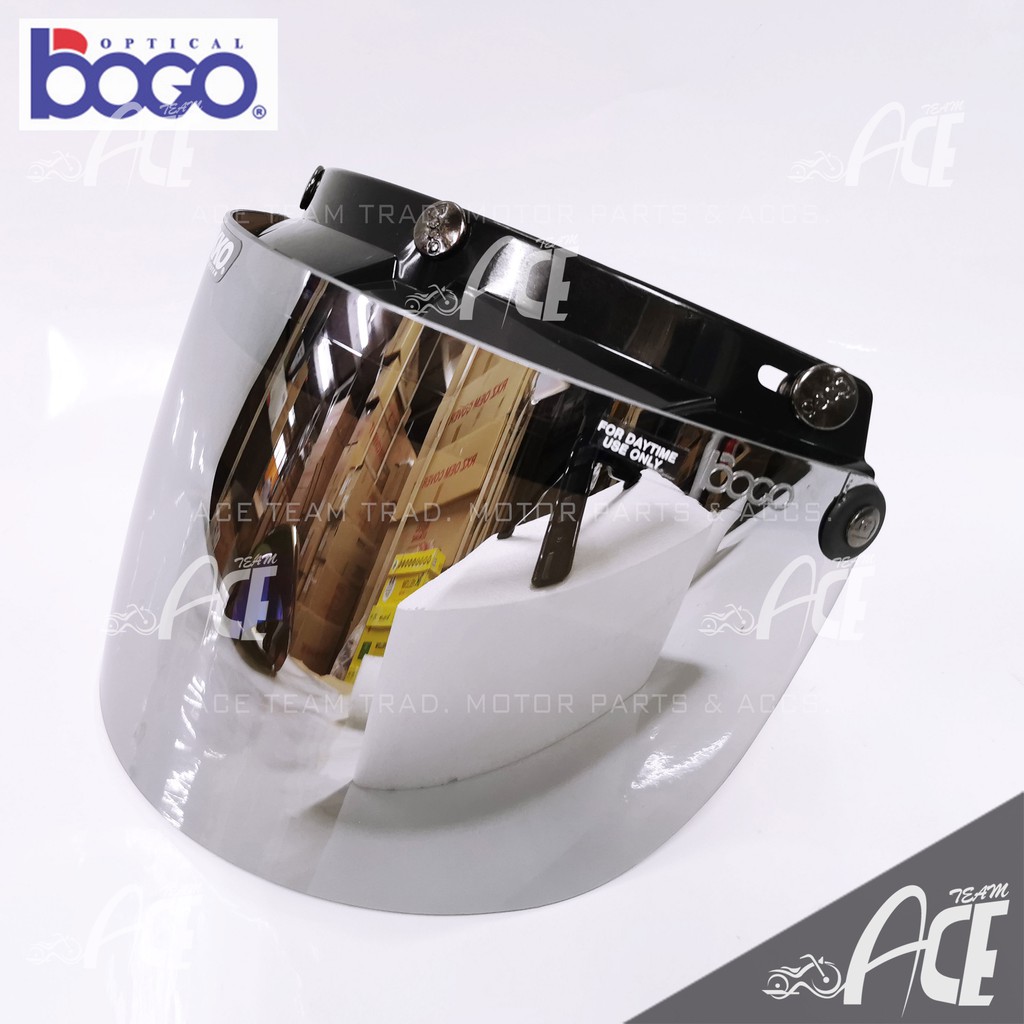BIKKO (BOGO) Helmet Visor Iridium Visor Rainbow/Silver/ Blue/ Gold ...