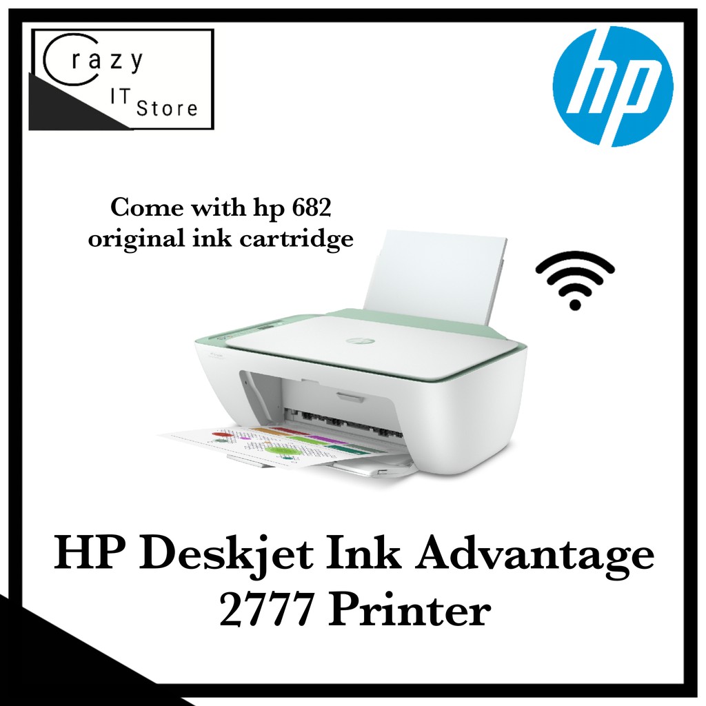HP Deskjet 2777 Ink Advantage Wireless Printer (Print/Scan/Copy/Wifi ...