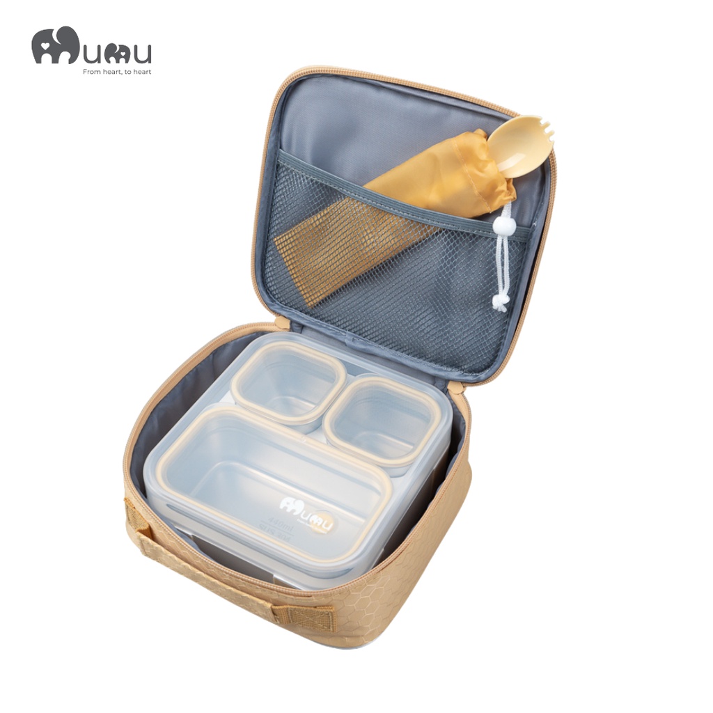 MUMU M3 3-Compartments Detachable Lunch Box (720ml) | Shopee Malaysia