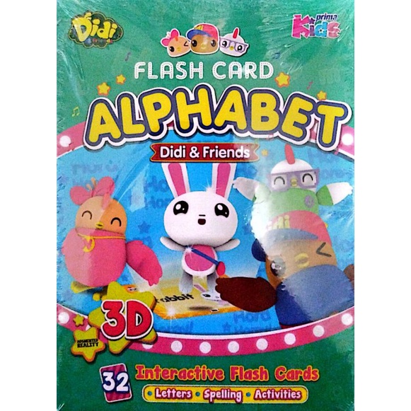 FLASH CARD (ALPHABET) (DIDI&FRIEND 3D CARD) | Shopee Malaysia
