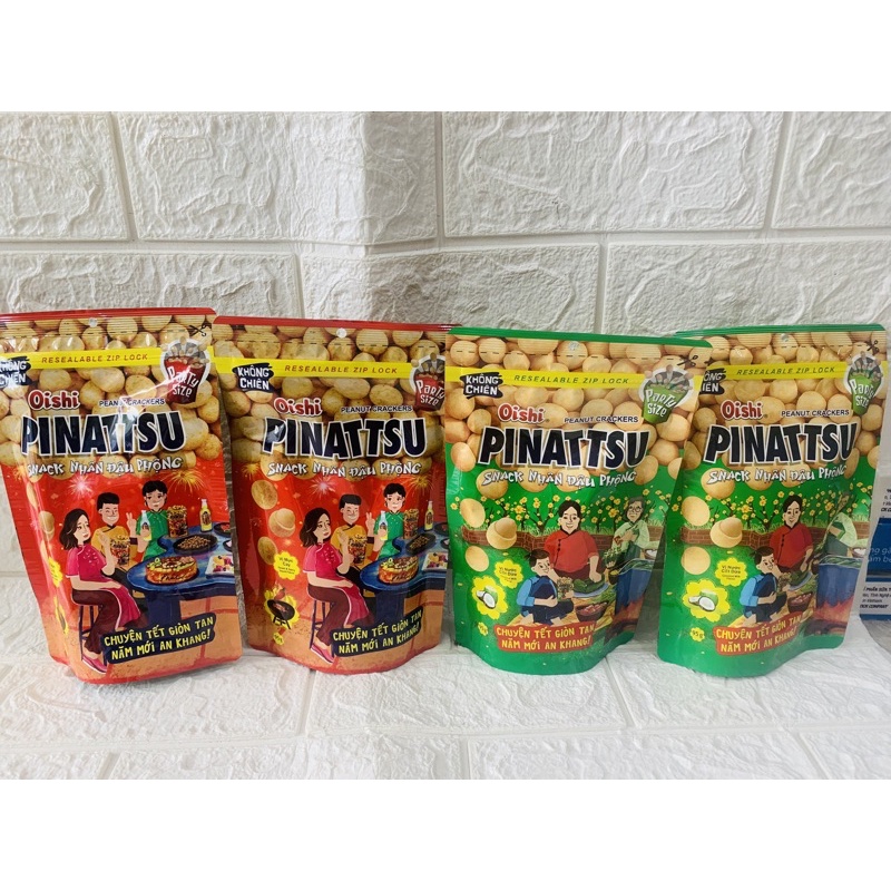 Oishi Pinattsu Peanut Snack Spicy Squid Flavor/Coconut Flavor 95G ...