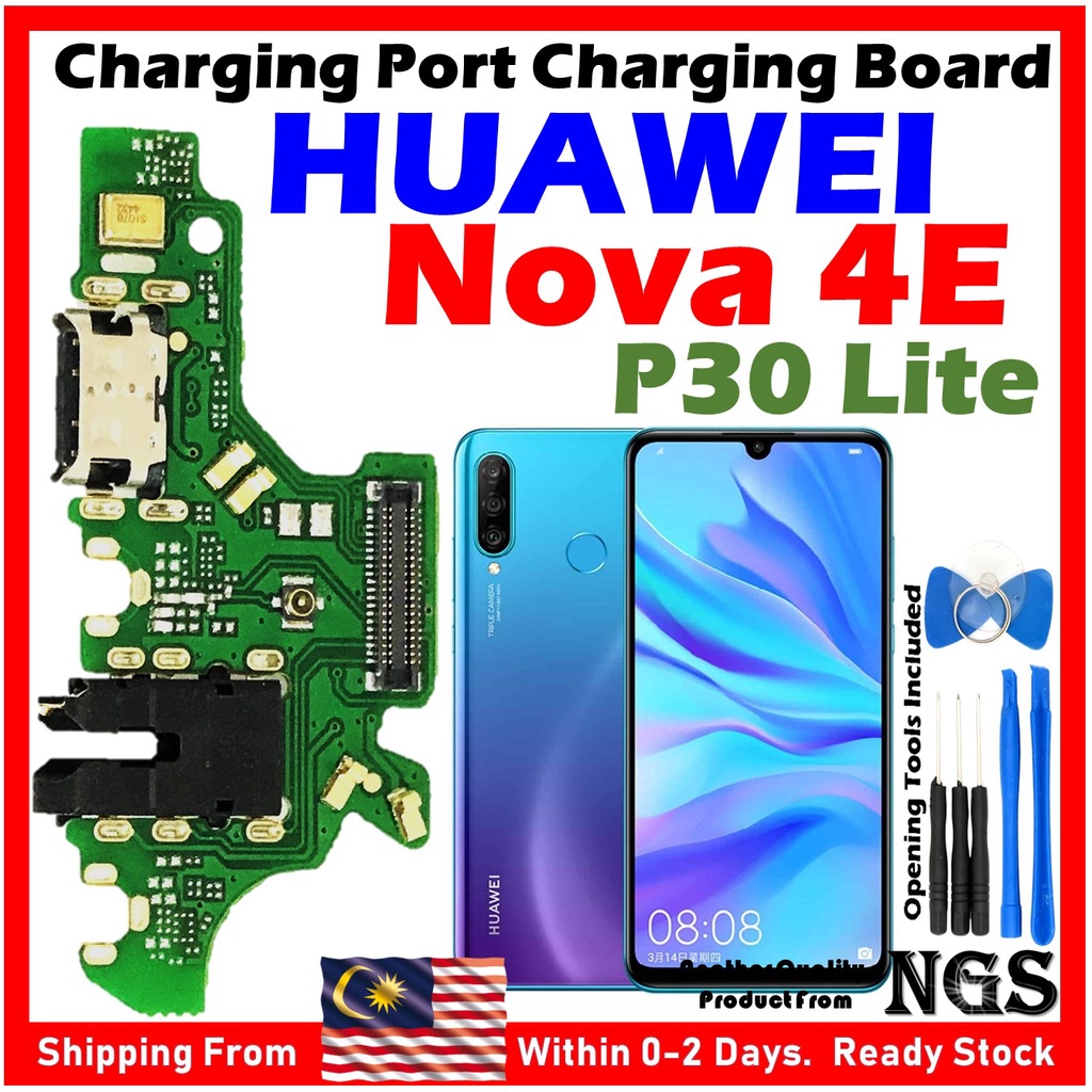 ORl NGS Brand Charging Port Charging Board Fit For HUAWEI Nova 4E / HUAWEI P30 Lite with Opening ...