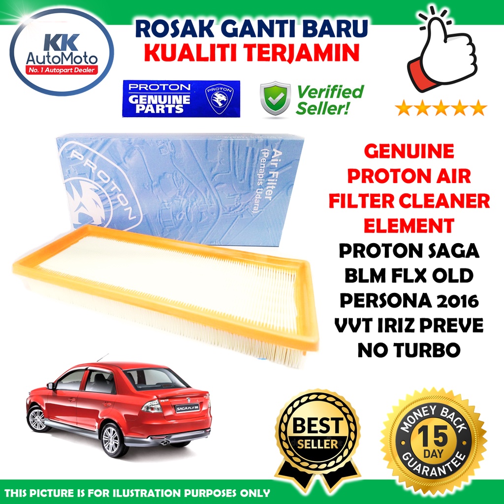 PW911458 - Genuine Proton Air Filter Cleaner Penapis Udara Proton Saga ...