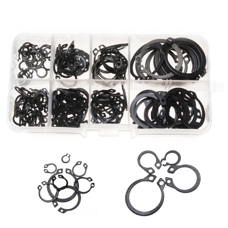 🌟200PCS🌟Circlip External Internal Retaining C type Cir clip Lock Snap ...