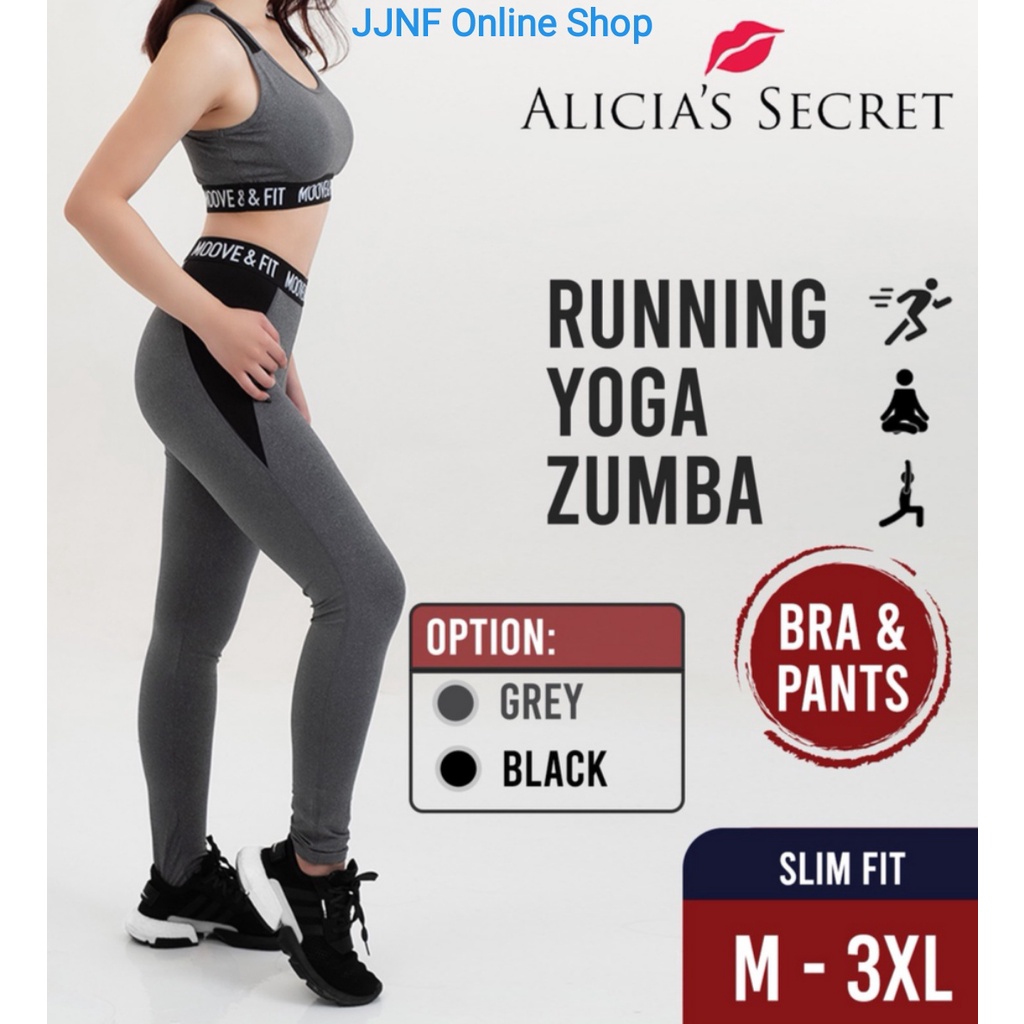 (Bra&Pant)M-3XL SPORT YOGA pants Fitness Seluar Sukan Wanita Panjang ...