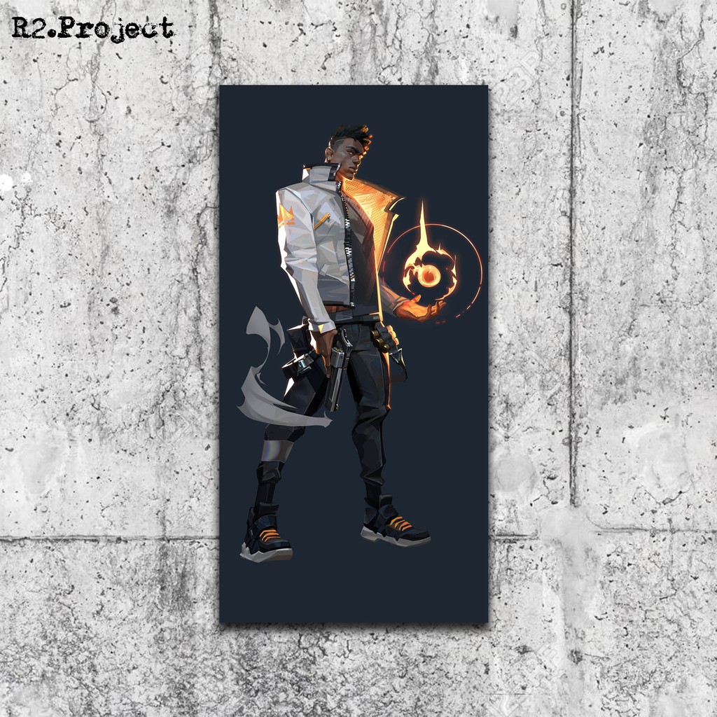 KAYU HIASAN DINDING Valorant Wooden Poster Wall Hanging [15X30] Wall ...