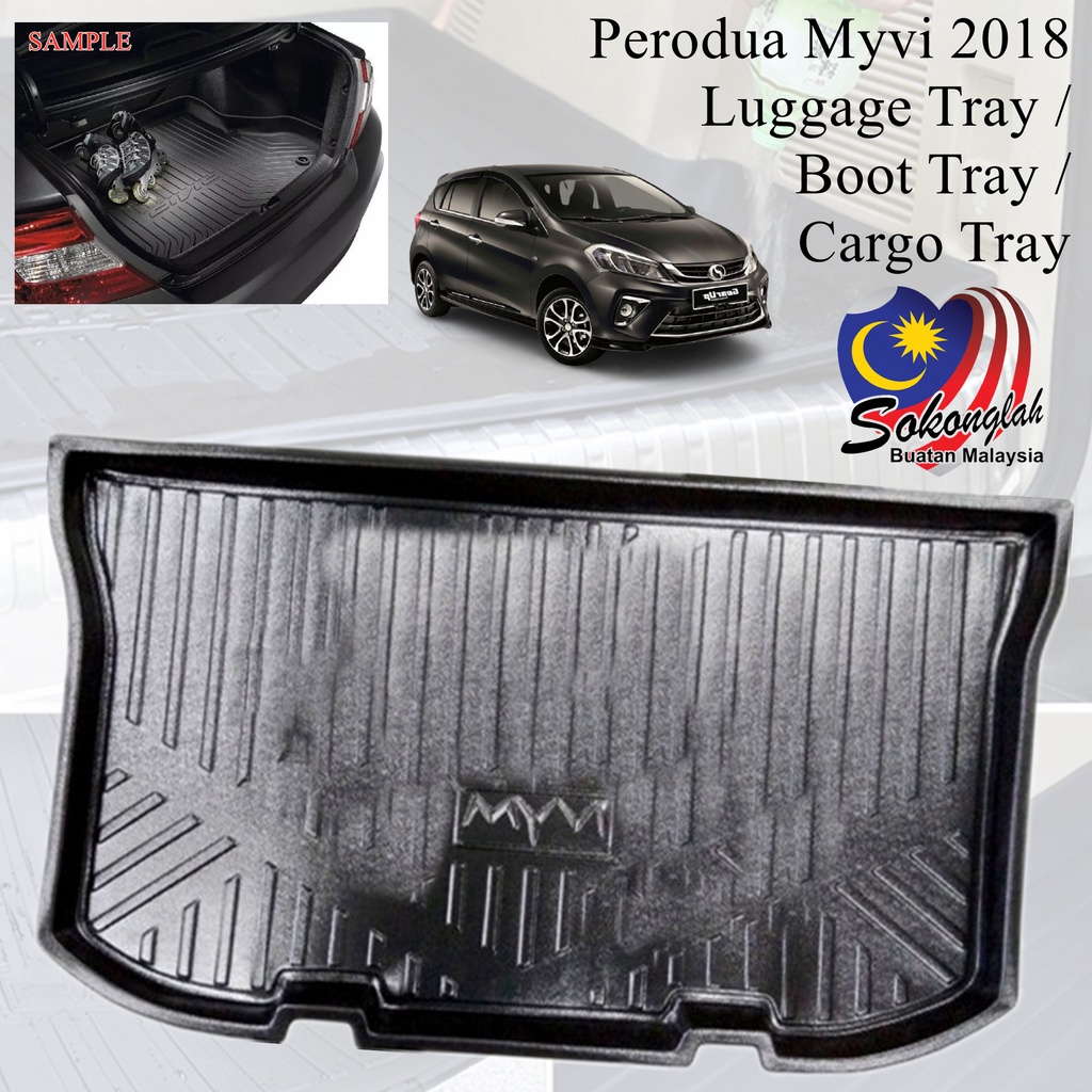 Perodua Myvi 2018 Boot Tray / Luggage Tray / Cargo Tray | Shopee Malaysia