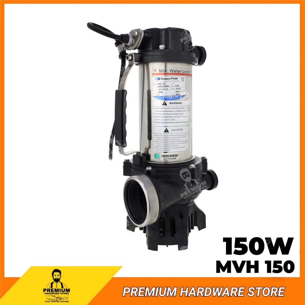 TSUNAMI PUMP Horizontal & Vertical Submersible Pump MVH-150 150W ...