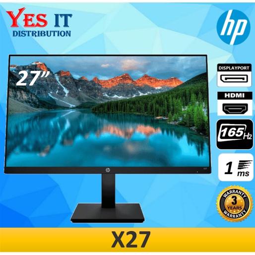 HP X27 27" IPS 1MS 165HZ FHD (1920X1080) GAMING MONITOR (2V6B3AA ...