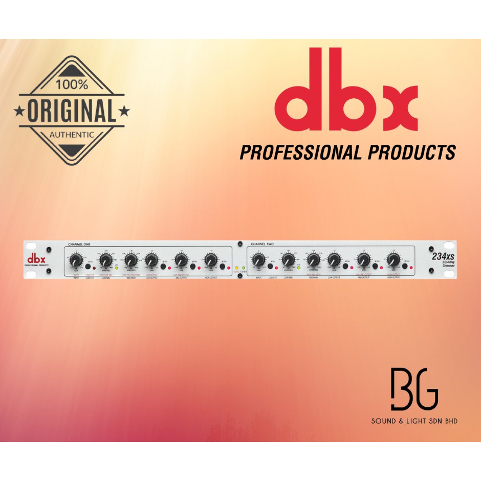 dbx dbx234xs Stereo 2/3 Way, Mono 4-Way Crossover with XLR Connectors ...