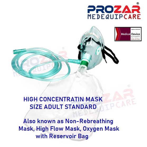 HIGH CONCENTRATION MASK 100PCS NON REBREATHING MASK HIGH FLOW MASK ...
