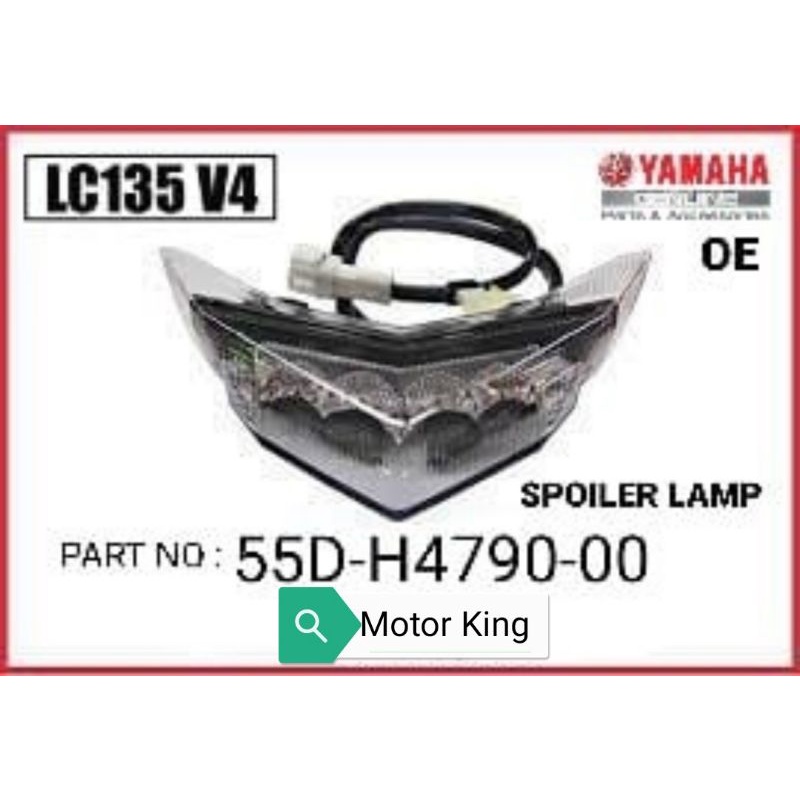 Spoiler Lamp Light Lampu LED Yamaha LC135 V4 To V7 ORIGINAL 100% HLY ...