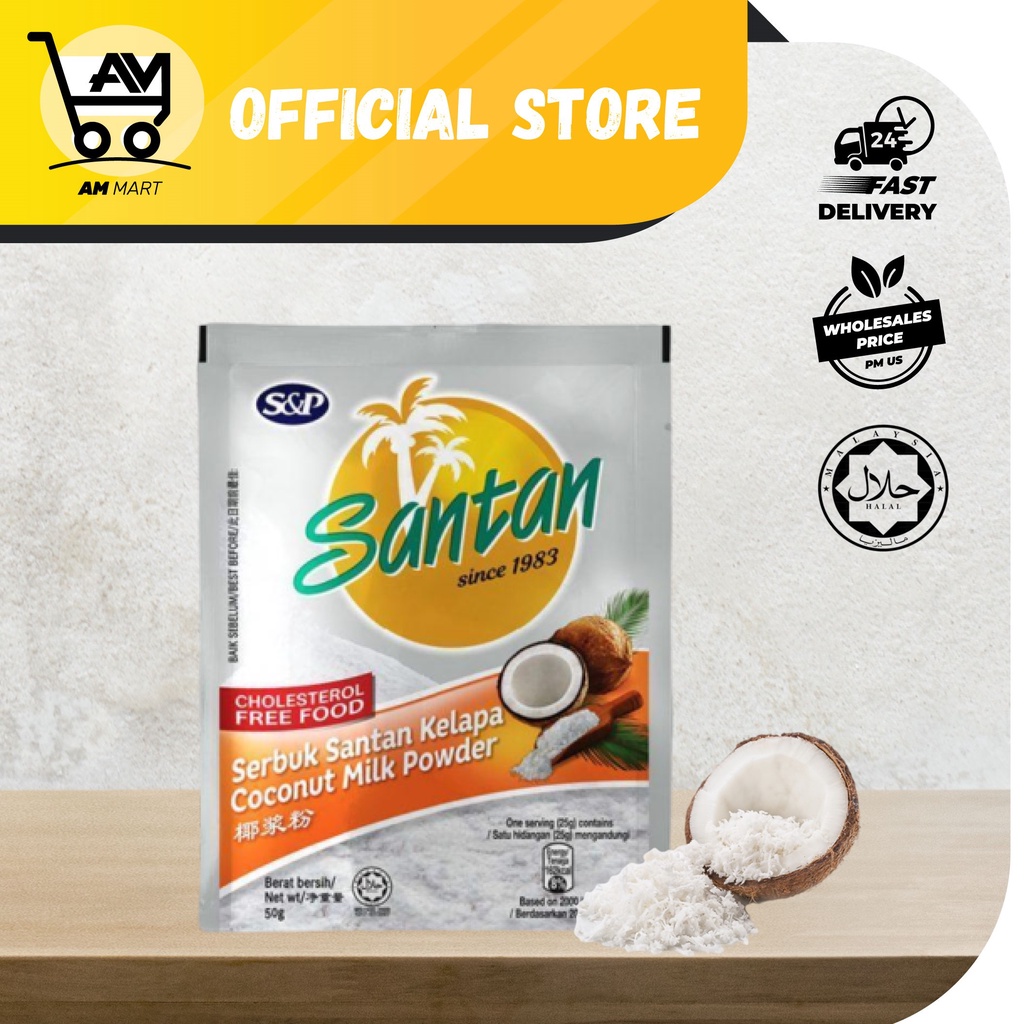 🌙RAYA SALE S&P 🥥 Santan Coconut Cream Powder Serbuk Santan Kelapa 50g 🚚 ...