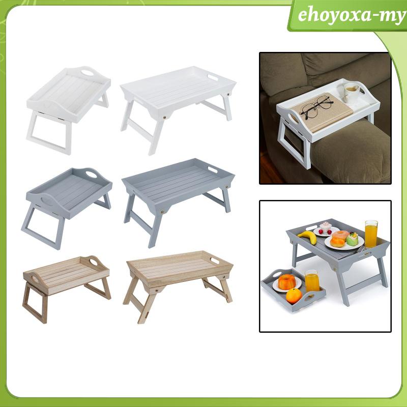 [EhoyoxaMY] Rectangle Clip on Foldable Armrest Snack Tray Computer ...
