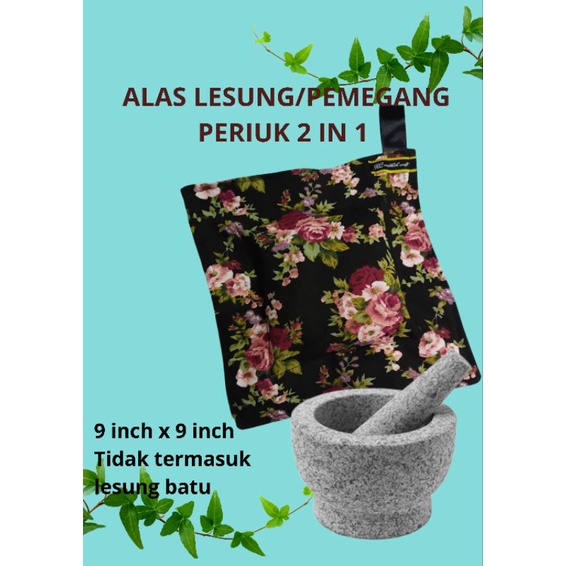 Alas Lesung Batu mortar/Pemegang periuk 2 in 1 | Shopee Malaysia