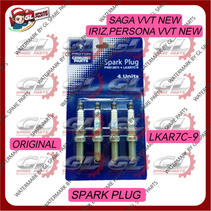 ORIGINAL SPARK PLUG PROTON SAGA VVT NEW PERSONA VVT NEW IRIZ (4PCS/SET ...