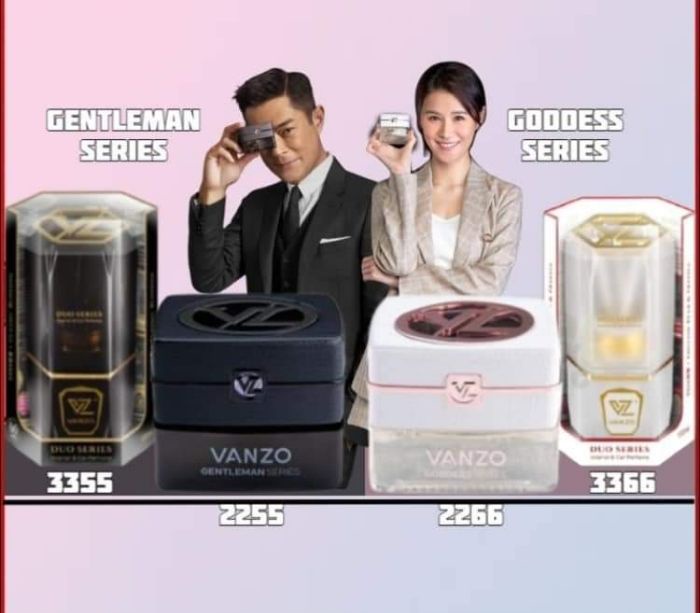 Vanzo Car Perfume Vanzo Duo Series Gentleman Goddess Car Perfume Car ...