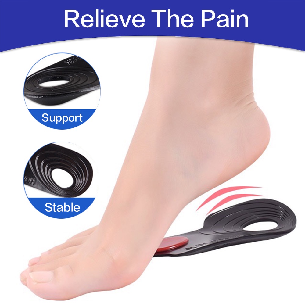 1 pair Flat Foot Corrector Gel Insole Cure Flat Feet O/X Leg Arch ...