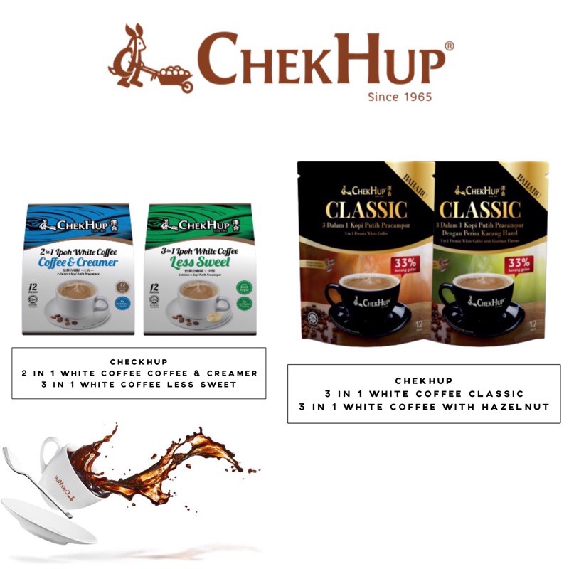 Chek Hup 3 In 1 Classic White Coffee/ 3 In 1 Classic White Coffee With ...