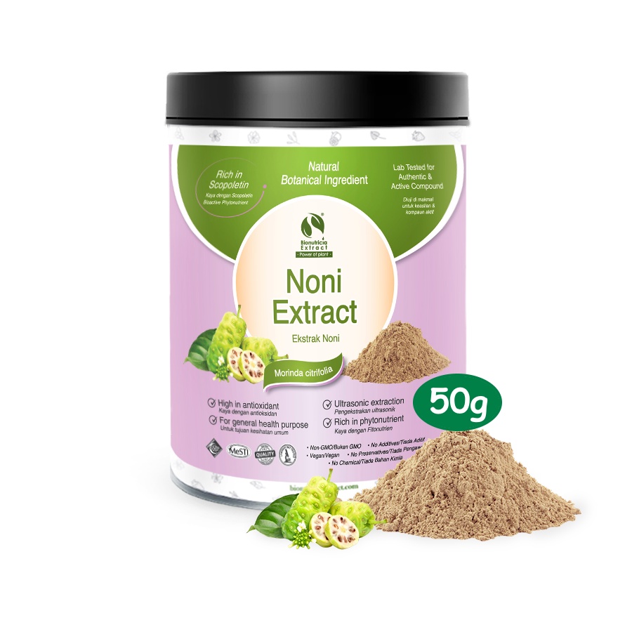 BioNutricia Noni (Morinda citrifolia) Standardized Extract Powder 50g ...