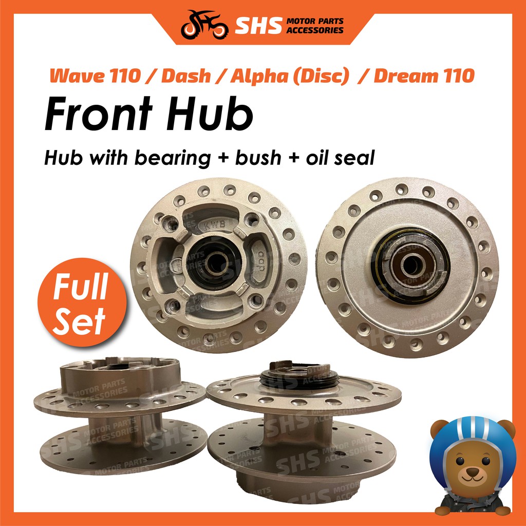 Front Hub / Hub Depan (FULL SET) / Wave 110 / Dash / Alpha (Disc ...