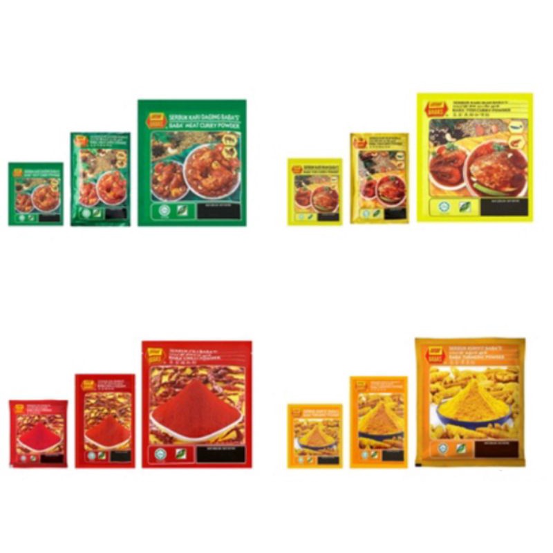 Rempah Kari BABAS 25g | Shopee Malaysia