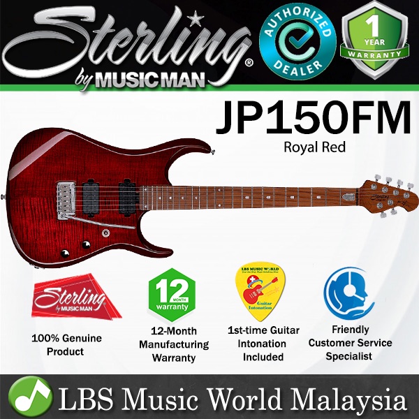 Sterling JP150 John Petrucci Electric Guitar - Royal Red (JP 150) | Shopee Malaysia