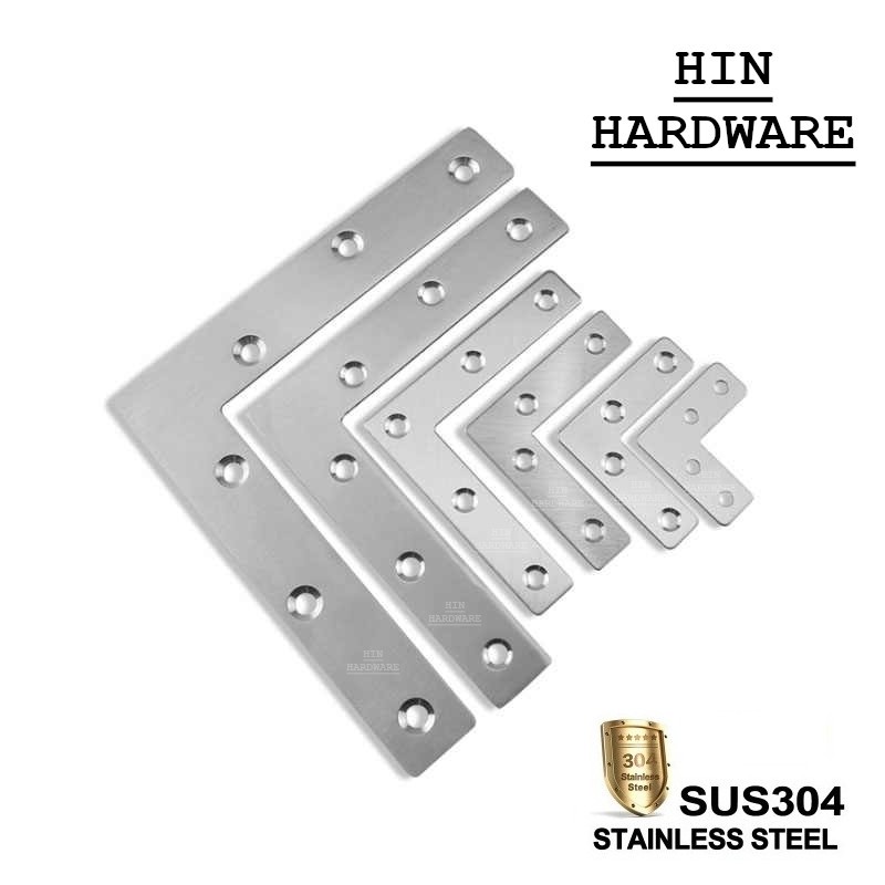 HIN Stainless Steel Flat L Bracket Repair Bracket Size 50X50x1mm ...