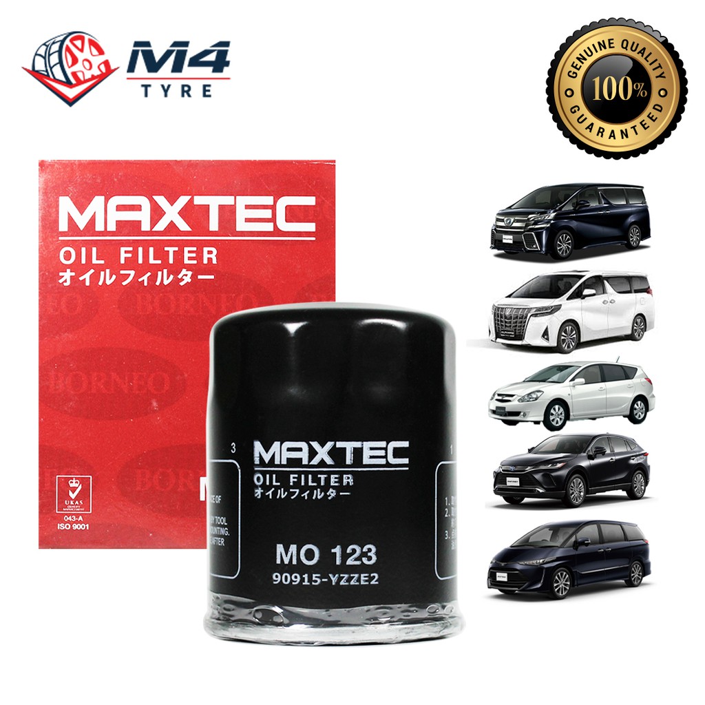 TOYOTA OIL FILTER MAXTEC MO 123 (READY STOCK) | Shopee Malaysia