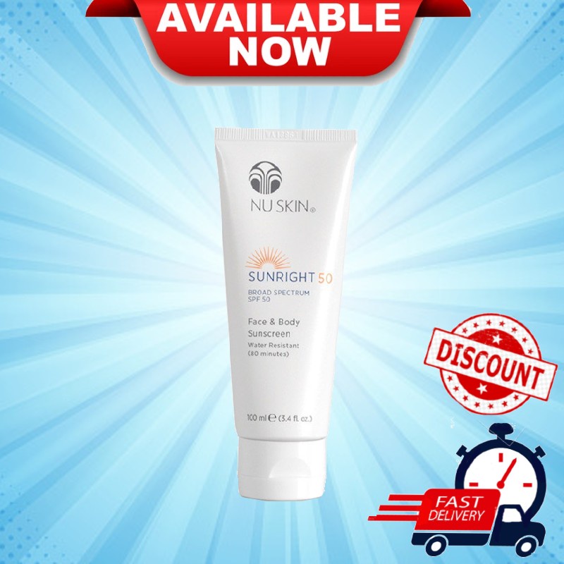Nuskin Nu Skin SUNRIGHT 50 SPF 50 PA+++ 晒特丽50防晒指数50 PA +++ (100ml) | Shopee Malaysia