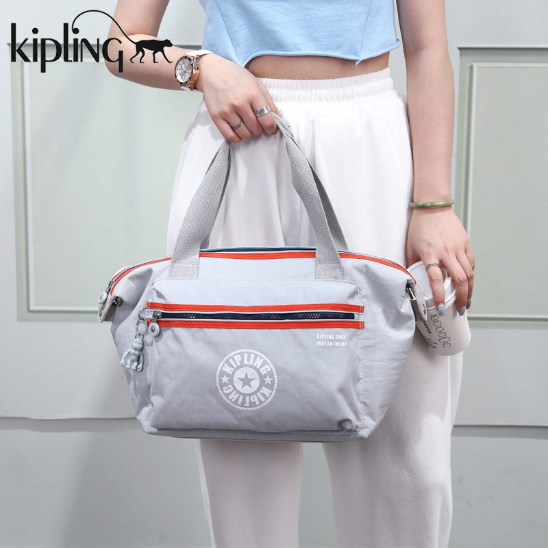 Kipling Shoulder Bag Solid Color Handbag Large Size Waterproof Fabric ...