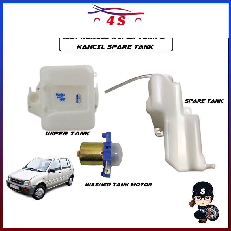 1SET KANCIL WIPER TANK AND WIPER TANK MOTOR AND KANCIL SPARE TANK ...