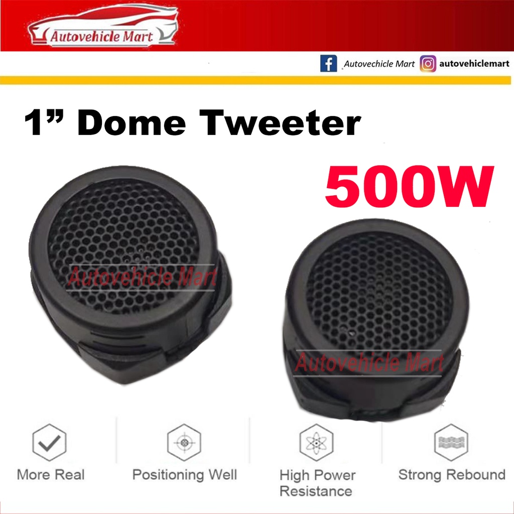 2pcs Mini Dome High Efficiency Dome Tweeter (500watts) | Car Tweeter ...