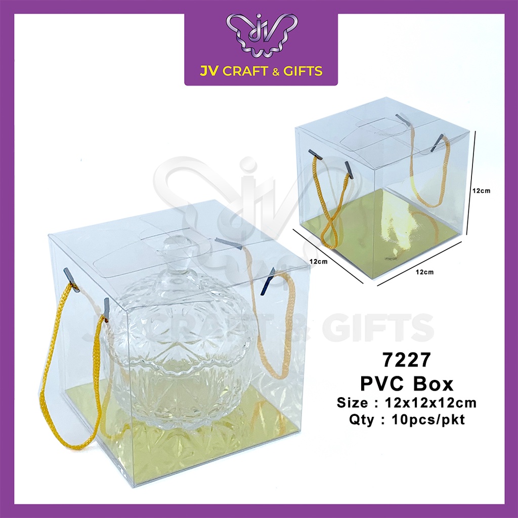 10pcs Small Pvc Box | Mini Cake Box | Wedding Gift | Kotak Doorgift ...