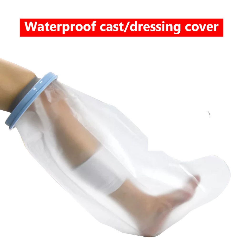 Shower waterproof cast dressing over protector for arm leg limb wounds ...