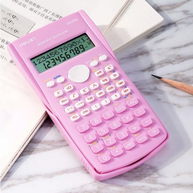 Scientific Calculator Pink Blue 240 Functions With Slide Cover Model ...