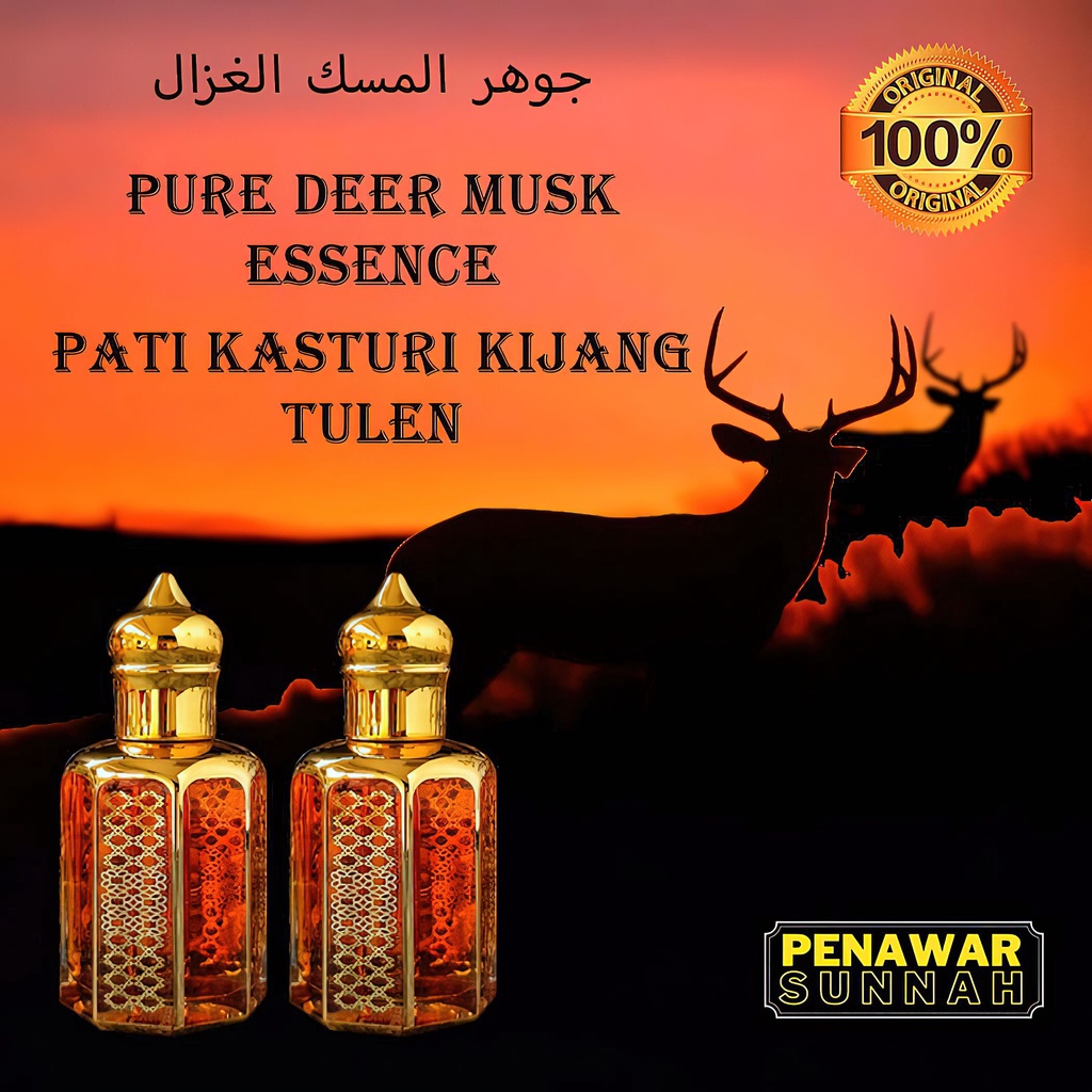 Minyak kasturi kijang asli Pure DEER MUSK AL-MISK (KASTURI) PERFUME ...