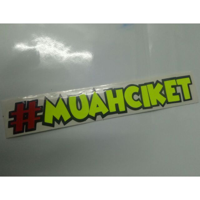 sticker potong ( muah ciket) | Shopee Malaysia