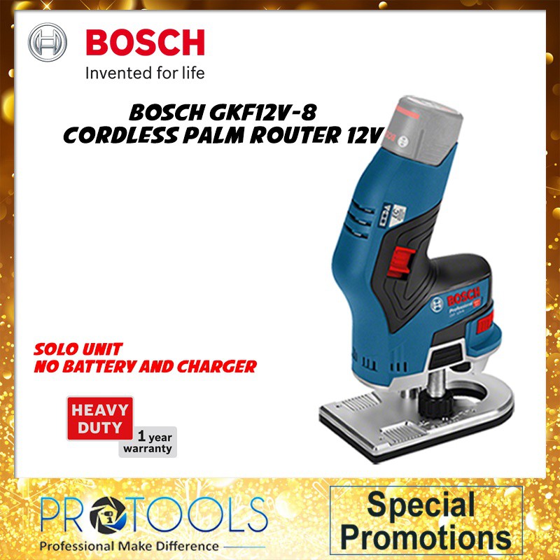 Bosch GKF12V-8 Cordless Palm Router 12V (SOLO no inclu battery&charger ...