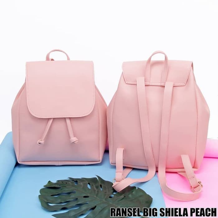 Big Sheila Peach Backpack | Shopee Malaysia