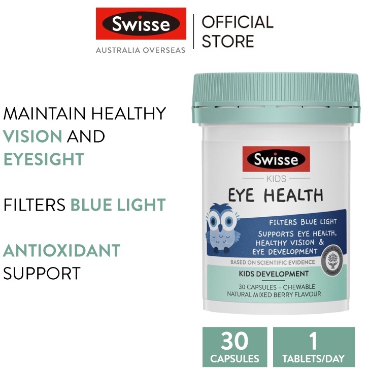 Swisse Kids Eye Health 30 Chewable Capsules (EXP:01 2026) | Shopee Malaysia