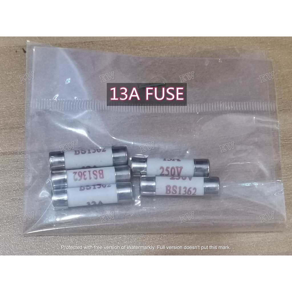 (5pcs) 13A/15A Main Plugs Fuse/Switch Fuse/Plug Top Fuse | Shopee Malaysia