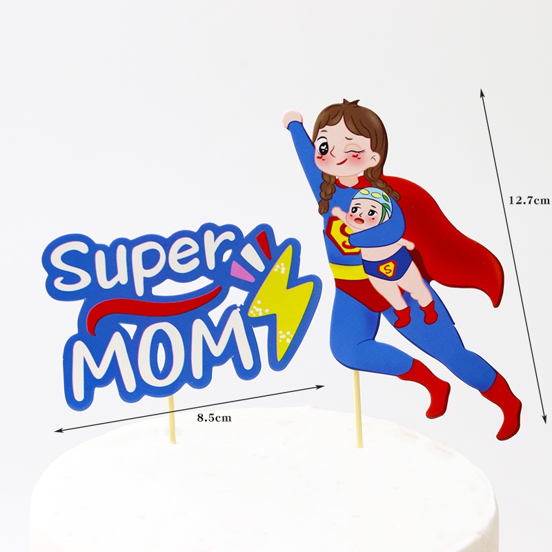 Super Mother Super Woman Super Lady Super Girl Happy Birthday Cake ...