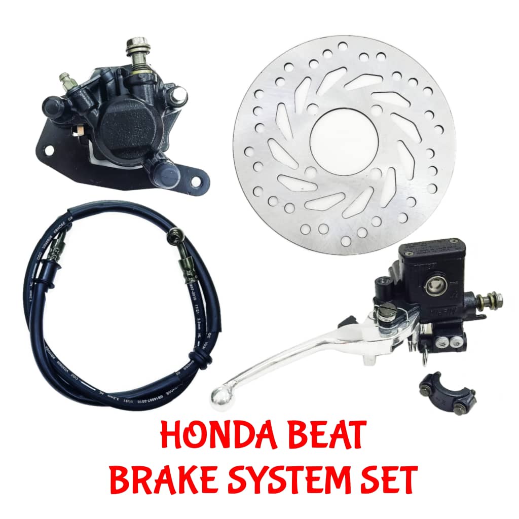 HONDA BEAT Front Disc brake pump set FULL SET WITH DISC BEAT Full Set ...