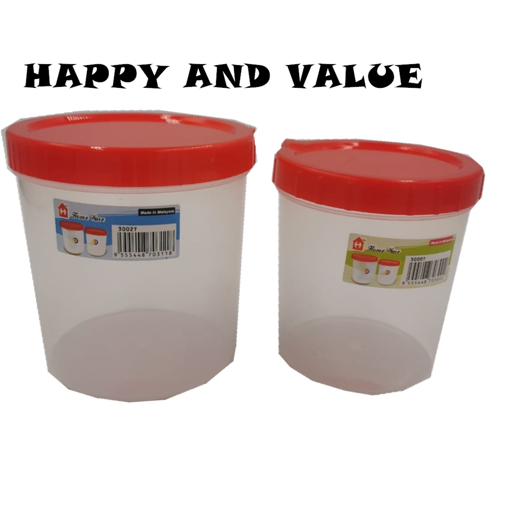 Home Ware Plastic Round Container/Bekas Plastik | Shopee Malaysia
