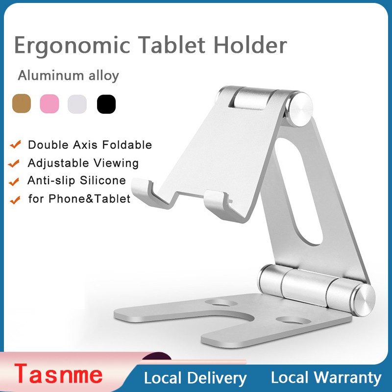 【Ready Stock】Aluminum Alloy Phone Holder Double Axis Foldable and ...