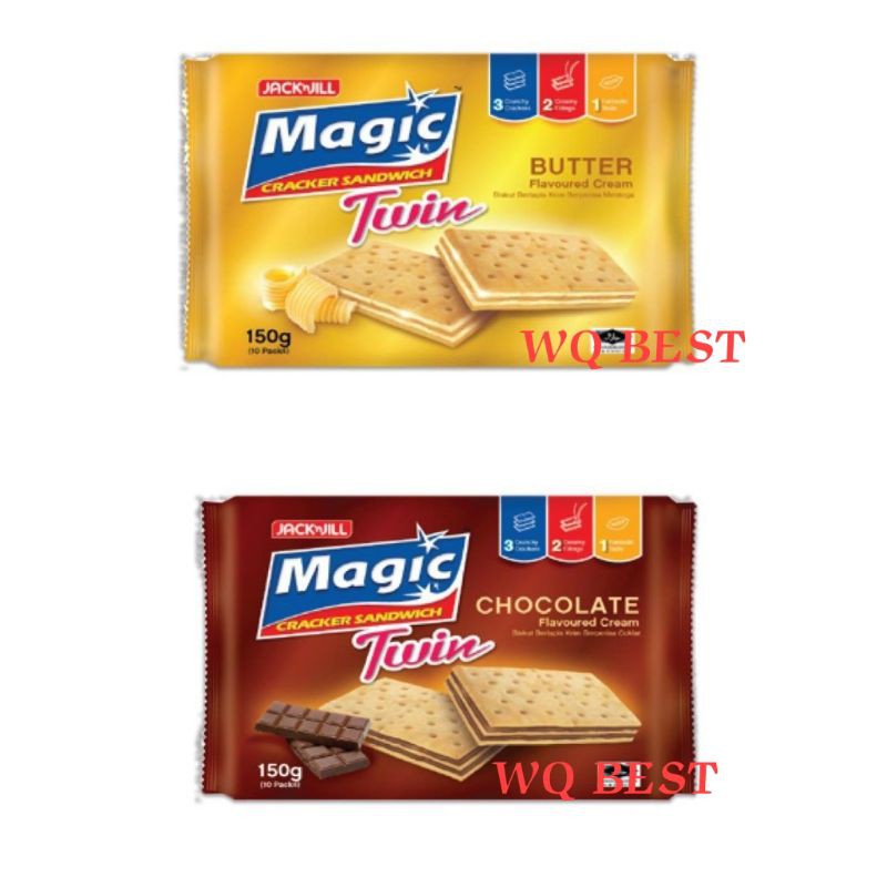 [Ready Stock] Jack n' Jill Magic Twin Biscuits(Butter/Chocolate) 30g x ...