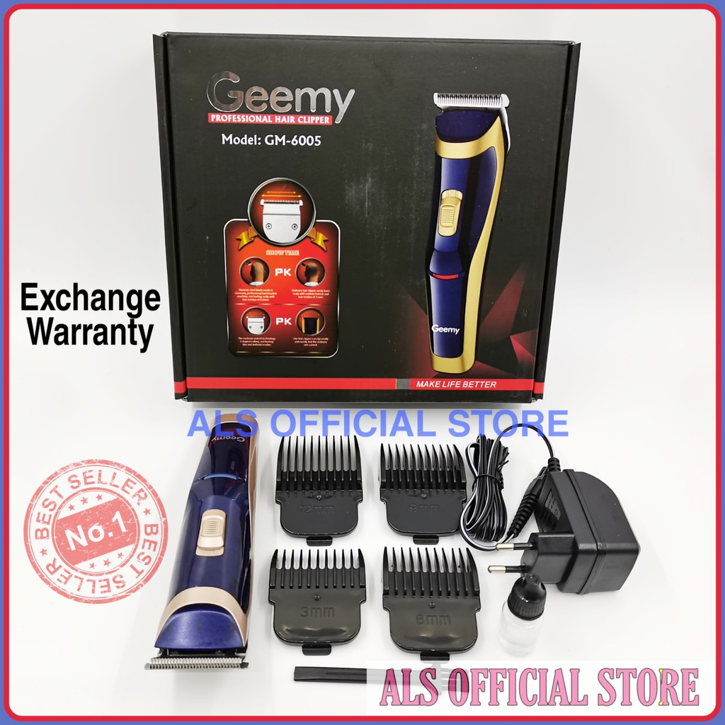 Geemy GM-6005 Original Professional Hair Clipper Shaver Trimmer Cutter ...